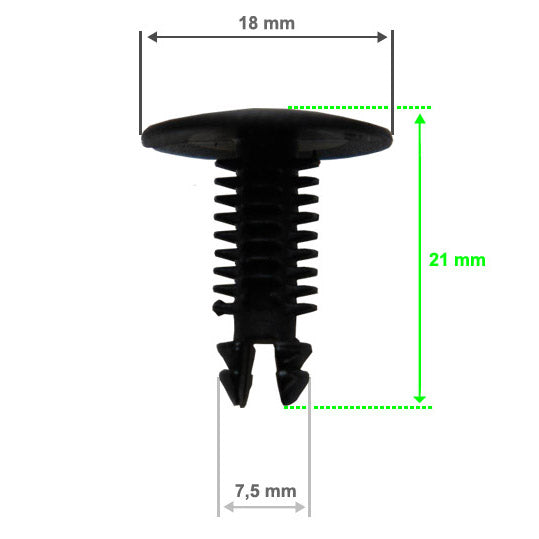 Drucknieten für Türverkleidung passend für viele Automodelle | myshopX